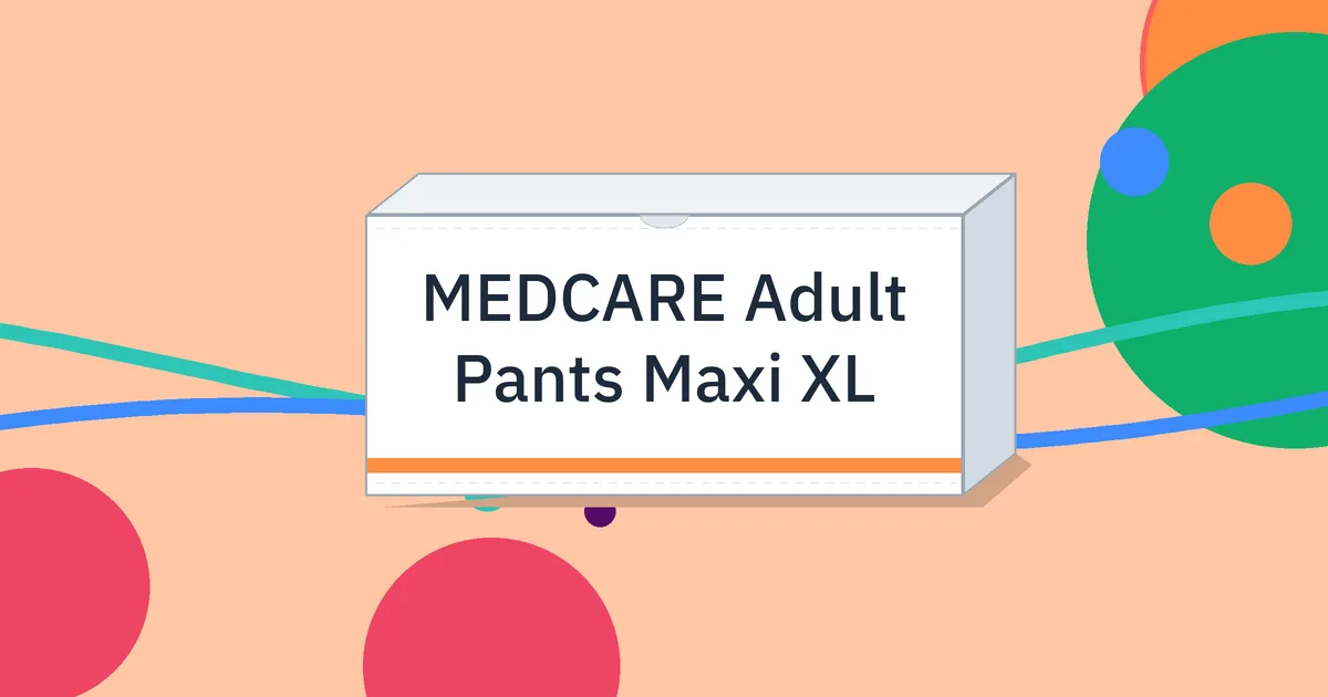 Symbolbild: Packung mit der Aufschrift MEDCARE Adult Pants Maxi XL (PZN 19810144) – Verfügbarkeit und Bezug in Apotheken in Frankfurt am Main