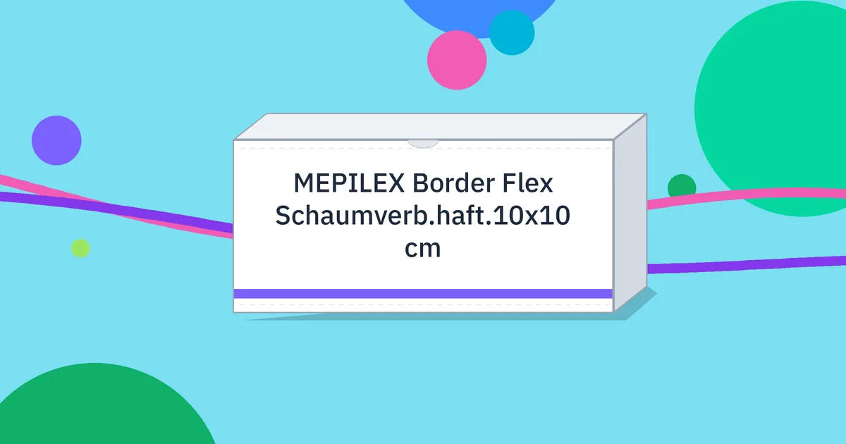 Symbolbild: Packung mit der Aufschrift MEPILEX Border Flex Schaumverb.haft.10x10 cm (PZN 18817138) – Verfügbarkeit und Bezug in Apotheken in Frankfurt am Main