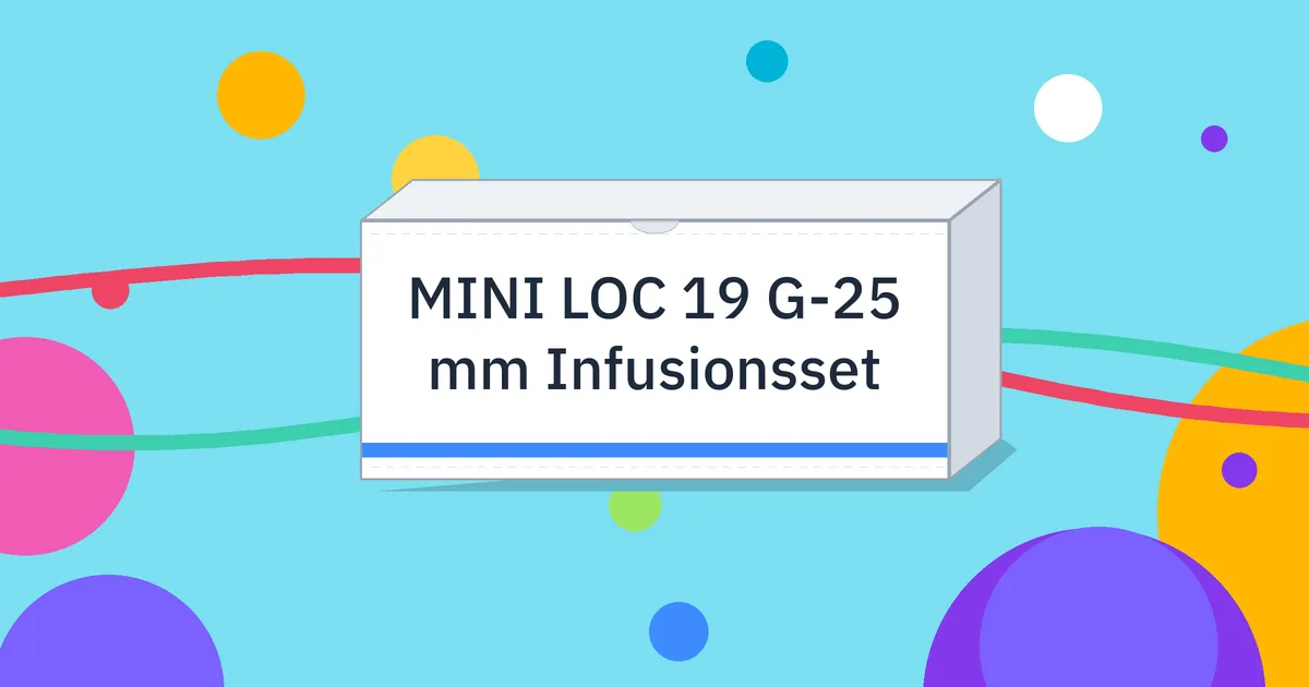 Symbolbild: Packung mit der Aufschrift MINI LOC 19 G-25 mm Infusionsset (PZN 05908224) – Verfügbarkeit und Bezug in Apotheken in Frankfurt am Main