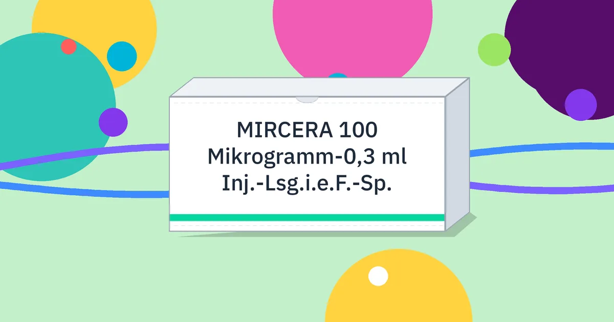 Symbolbild: Packung mit der Aufschrift MIRCERA 100 Mikrogramm-0,3 ml Inj.-Lsg.i.e.F.-Sp. (PZN 16529659) – Verfügbarkeit und Bezug in Apotheken in Frankfurt am Main