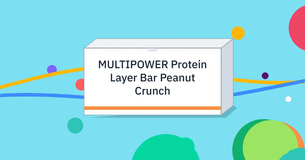Symbolbild: Packung mit der Aufschrift MULTIPOWER Protein Layer Bar Peanut Crunch (PZN 14449175) – Verfügbarkeit und Bezug in Apotheken in Frankfurt am Main