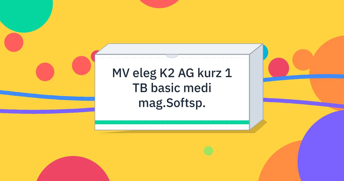 Symbolbild: Packung mit der Aufschrift MV eleg K2 AG kurz 1 TB basic medi mag.Softsp. (PZN 14638999) – Verfügbarkeit und Bezug in Apotheken in Frankfurt am Main