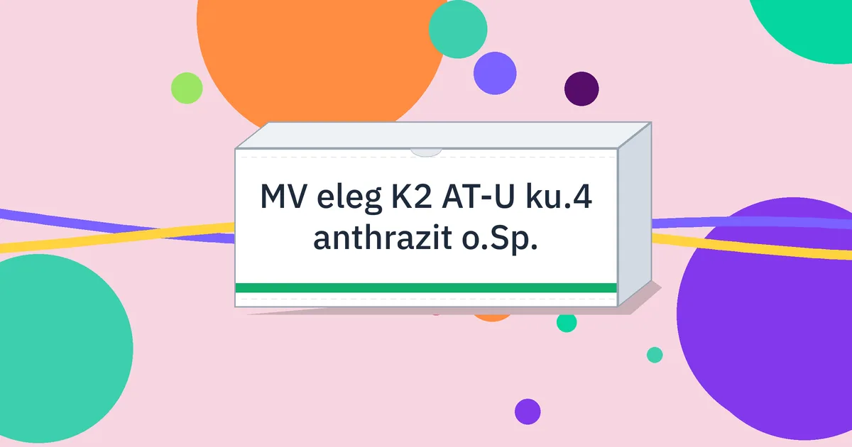 Symbolbild: Packung mit der Aufschrift MV eleg K2 AT-U ku.4 anthrazit o.Sp. (PZN 00643502) – Verfügbarkeit und Bezug in Apotheken in Frankfurt am Main