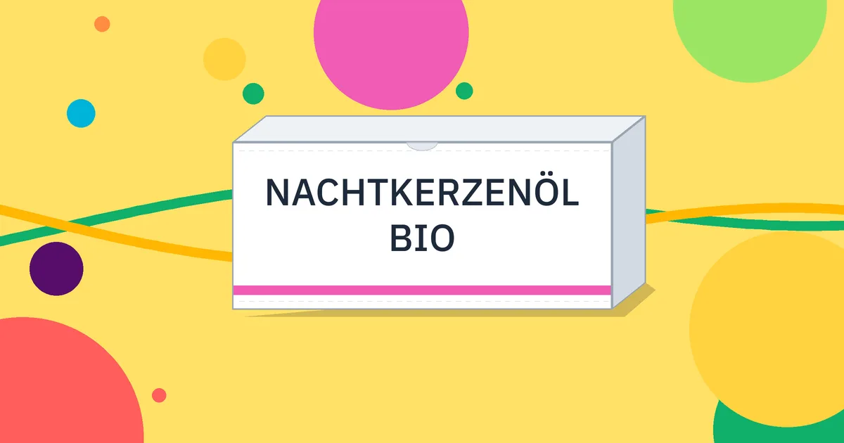 Symbolbild: Packung mit der Aufschrift NACHTKERZENÖL BIO (PZN 00018253) – Verfügbarkeit und Bezug in Apotheken in Frankfurt am Main