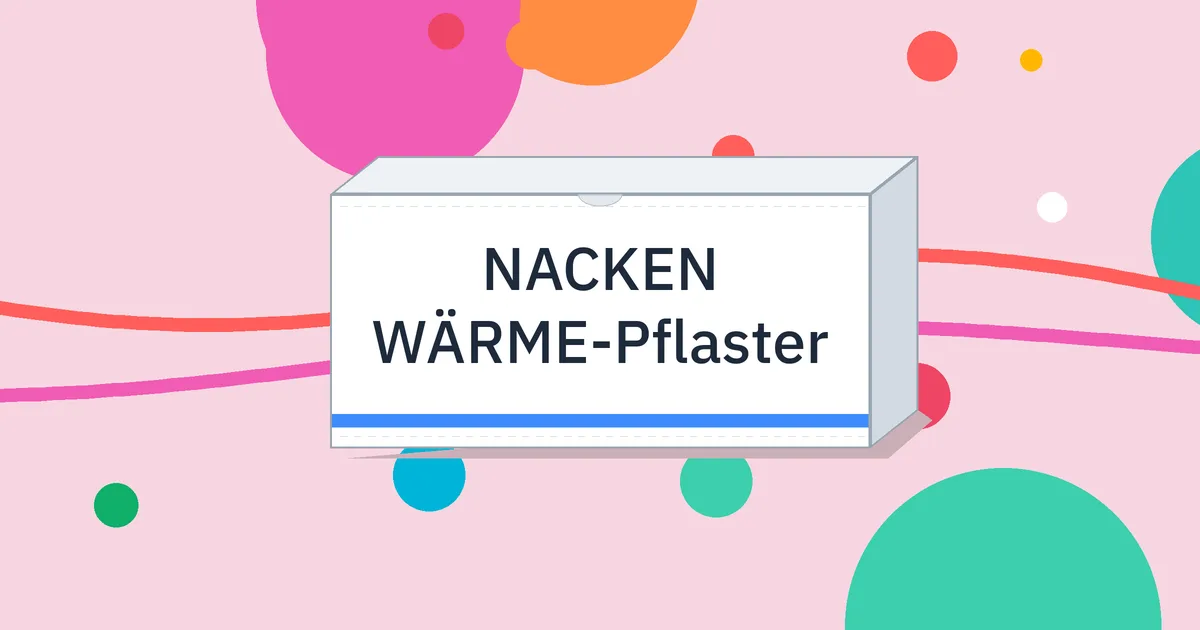 Symbolbild: Packung mit der Aufschrift NACKEN WÄRME-Pflaster (PZN 11478880) – Verfügbarkeit und Bezug in Apotheken in Frankfurt am Main