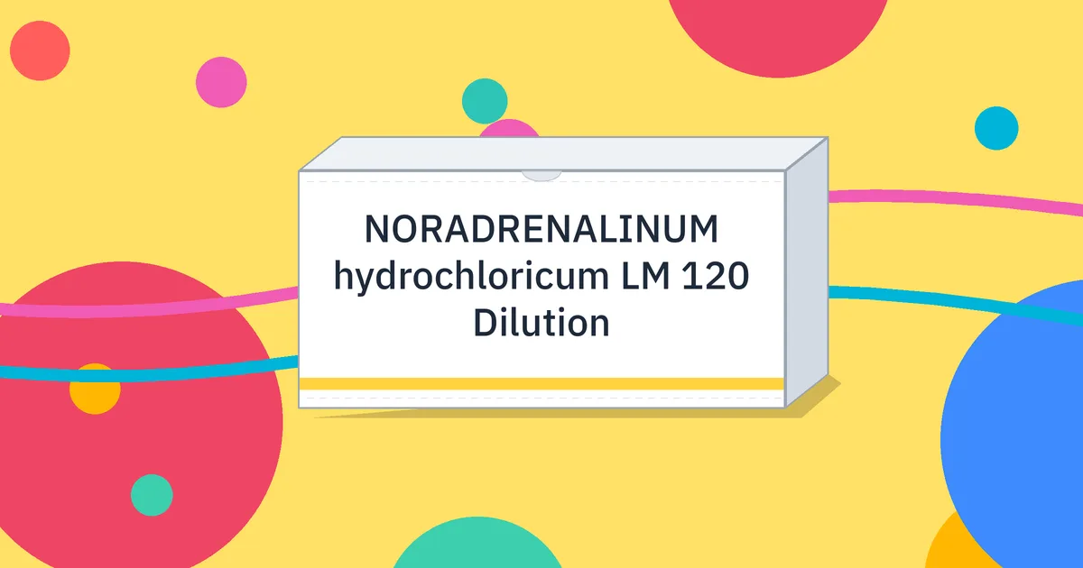 Symbolbild: Packung mit der Aufschrift NORADRENALINUM hydrochloricum LM 120 Dilution (PZN 13620342) – Verfügbarkeit und Bezug in Apotheken in Frankfurt am Main