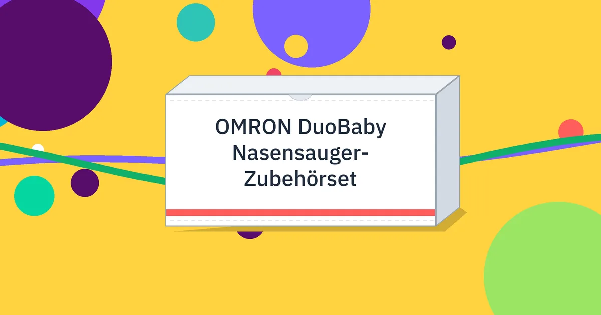 Symbolbild: Packung mit der Aufschrift OMRON DuoBaby Nasensauger-Zubehörset (PZN 12609060) – Verfügbarkeit und Bezug in Apotheken in Frankfurt am Main