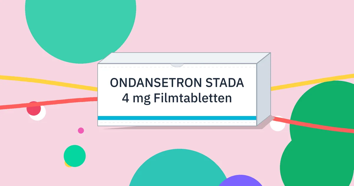 Symbolbild: Packung mit der Aufschrift ONDANSETRON STADA 4 mg Filmtabletten (PZN 19988592) – Verfügbarkeit und Bezug in Apotheken in Frankfurt am Main