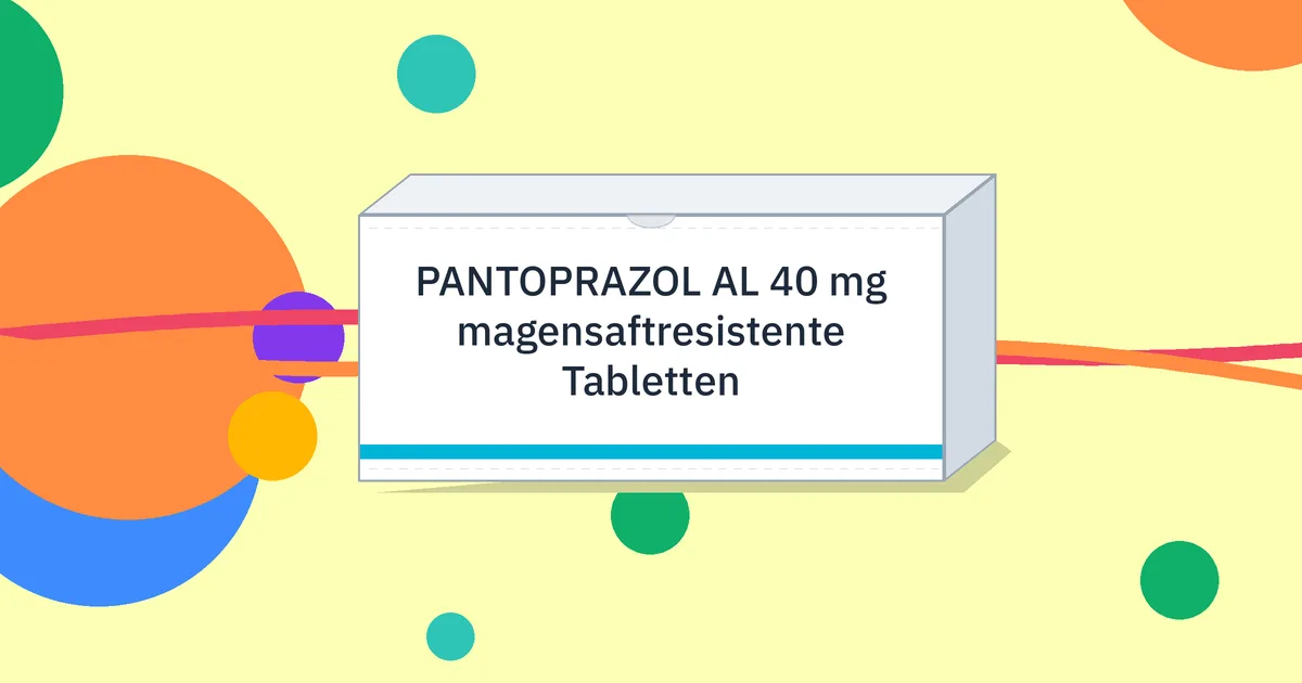 Symbolbild: Packung mit der Aufschrift PANTOPRAZOL AL 40 mg magensaftresistente Tabletten (PZN 07013158) – Verfügbarkeit und Bezug in Apotheken in Frankfurt am Main