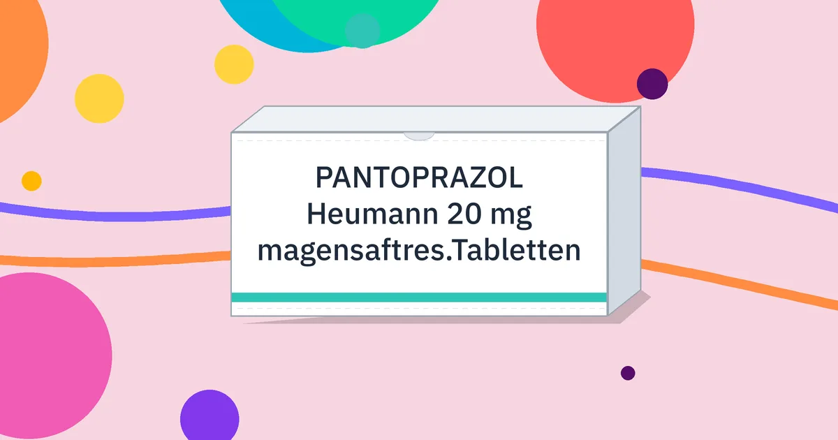 Symbolbild: Packung mit der Aufschrift PANTOPRAZOL Heumann 20 mg magensaftres.Tabletten (PZN 09192194) – Verfügbarkeit und Bezug in Apotheken in Frankfurt am Main