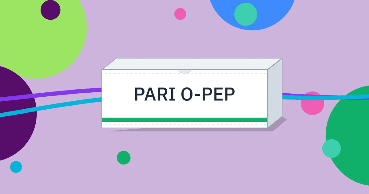 Symbolbild: Packung mit der Aufschrift PARI O-PEP (PZN 08453646) – Verfügbarkeit und Bezug in Apotheken in Frankfurt am Main