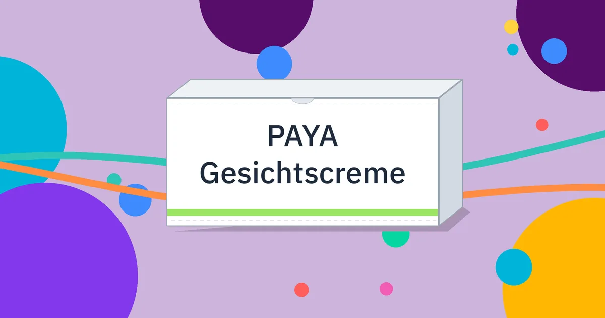 Symbolbild: Packung mit der Aufschrift PAYA Gesichtscreme (PZN 09924734) – Verfügbarkeit und Bezug in Apotheken in Frankfurt am Main