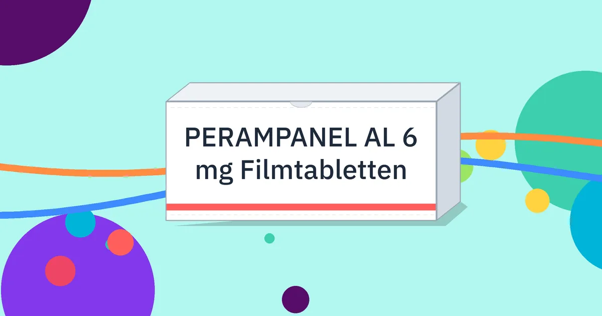 Symbolbild: Packung mit der Aufschrift PERAMPANEL AL 6 mg Filmtabletten (PZN 20139622) – Verfügbarkeit und Bezug in Apotheken in Frankfurt am Main