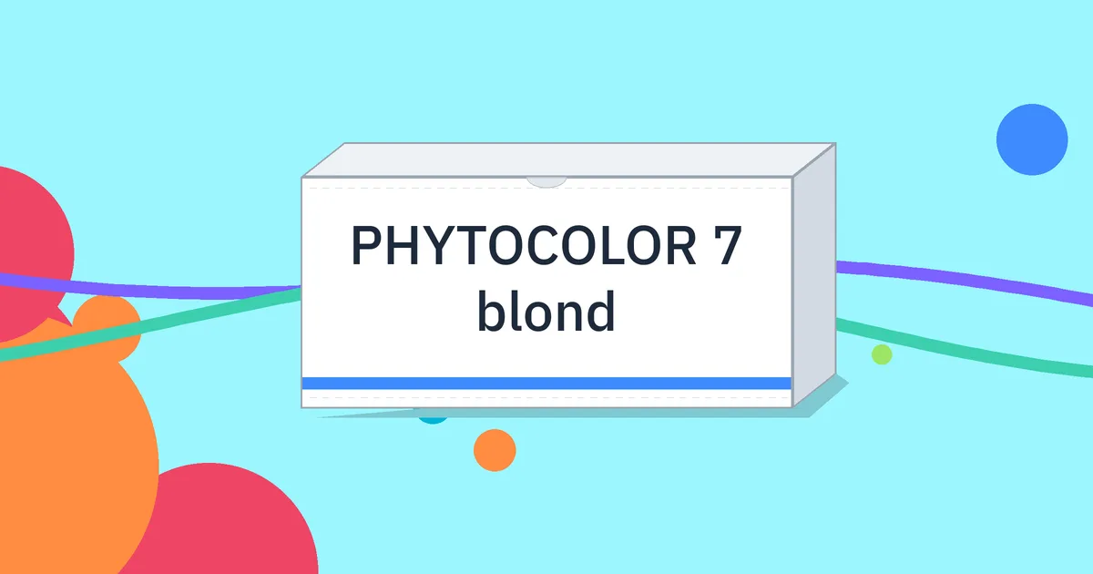 Symbolbild: Packung mit der Aufschrift PHYTOCOLOR 7 blond (PZN 18428075) – Verfügbarkeit und Bezug in Apotheken in Frankfurt am Main