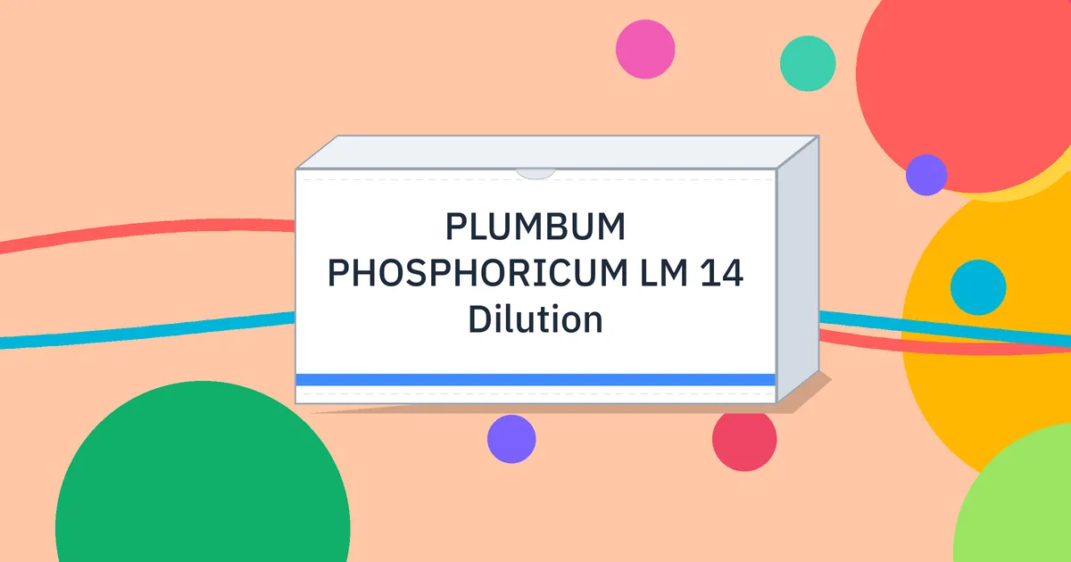 Symbolbild: Packung mit der Aufschrift PLUMBUM PHOSPHORICUM LM 14 Dilution (PZN 13042514) – Verfügbarkeit und Bezug in Apotheken in Frankfurt am Main