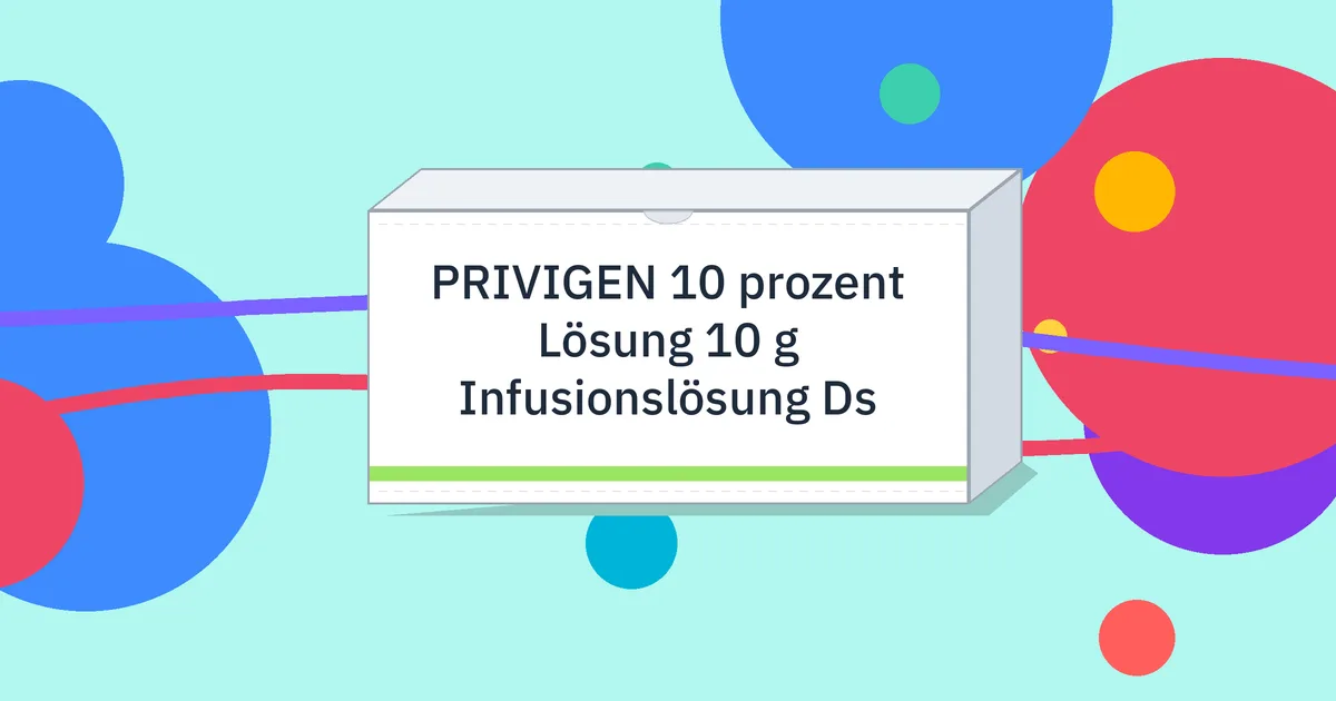 Symbolbild: Packung mit der Aufschrift PRIVIGEN 10 prozent Lösung 10 g Infusionslösung Ds (PZN 01711559) – Verfügbarkeit und Bezug in Apotheken in Frankfurt am Main