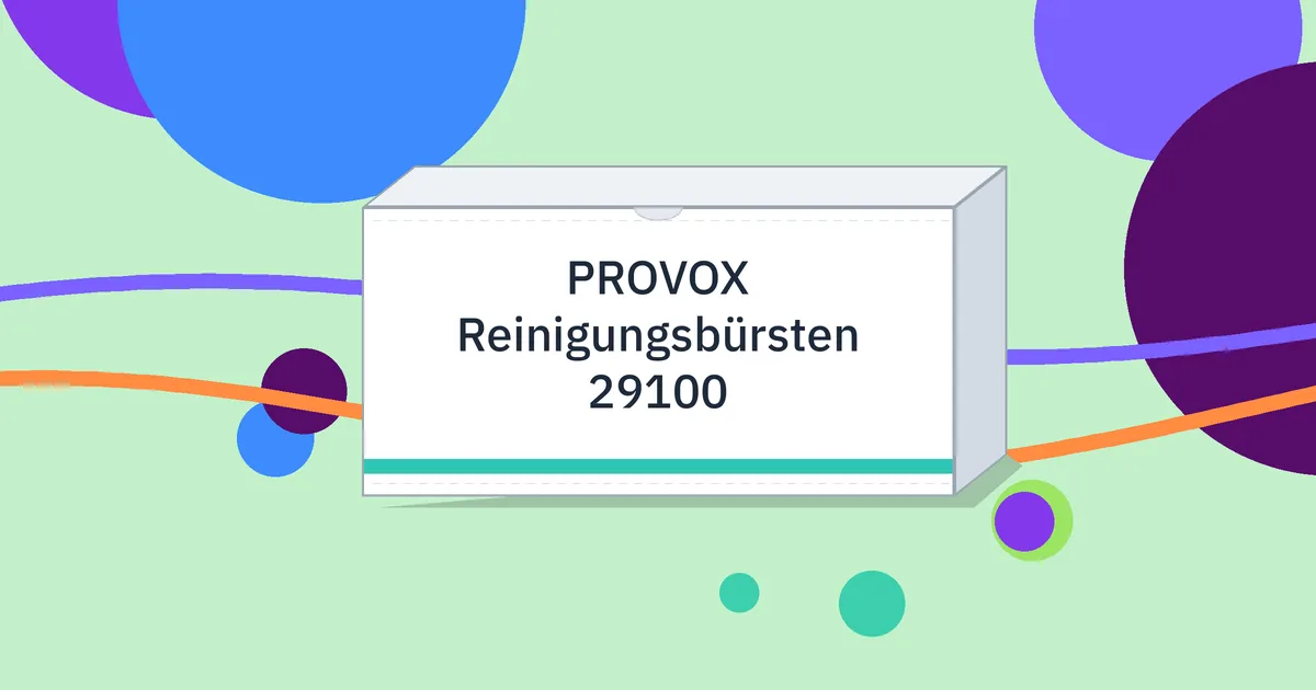 Symbolbild: Packung mit der Aufschrift PROVOX Reinigungsbürsten 29100 (PZN 00500458) – Verfügbarkeit und Bezug in Apotheken in Frankfurt am Main