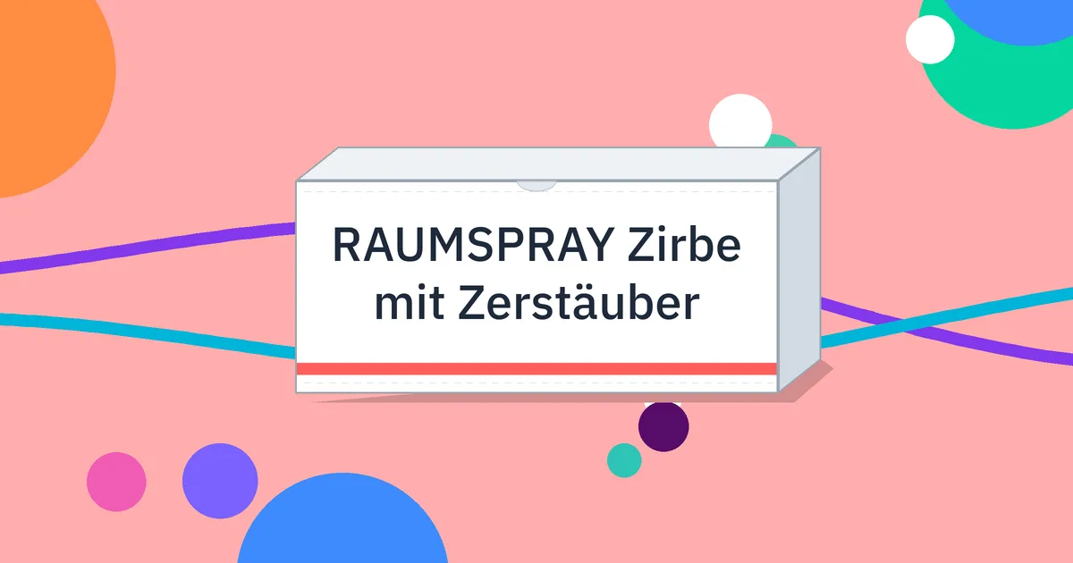Symbolbild: Packung mit der Aufschrift RAUMSPRAY Zirbe mit Zerstäuber (PZN 15422770) – Verfügbarkeit und Bezug in Apotheken in Frankfurt am Main