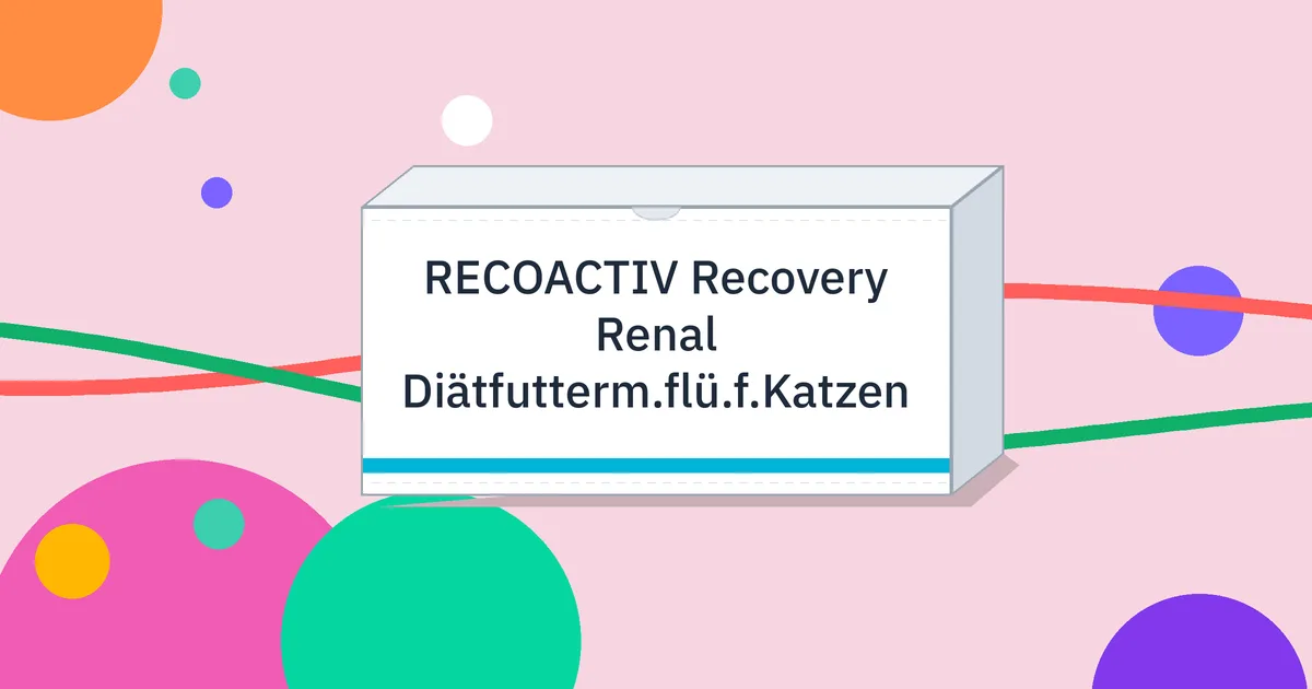 Symbolbild: Packung mit der Aufschrift RECOACTIV Recovery Renal Diätfutterm.flü.f.Katzen (PZN 15875218) – Verfügbarkeit und Bezug in Apotheken in Frankfurt am Main