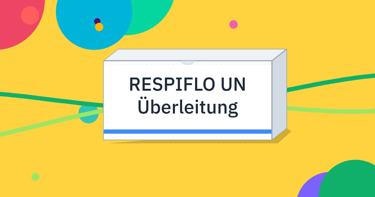 Symbolbild: Packung mit der Aufschrift RESPIFLO UN Überleitung (PZN 06300163) – Verfügbarkeit und Bezug in Apotheken in Frankfurt am Main