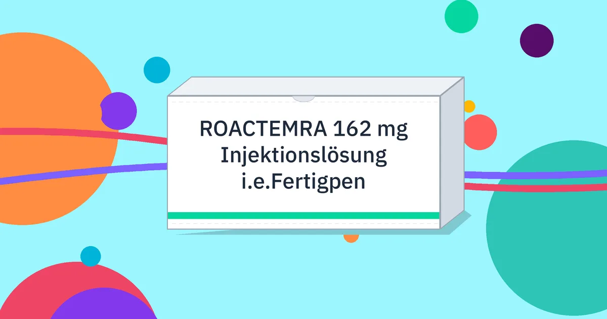 Symbolbild: Packung mit der Aufschrift ROACTEMRA 162 mg Injektionslösung i.e.Fertigpen (PZN 19509893) – Verfügbarkeit und Bezug in Apotheken in Frankfurt am Main