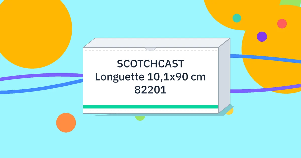 Symbolbild: Packung mit der Aufschrift SCOTCHCAST Longuette 10,1x90 cm 82201 (PZN 02697749) – Verfügbarkeit und Bezug in Apotheken in Frankfurt am Main