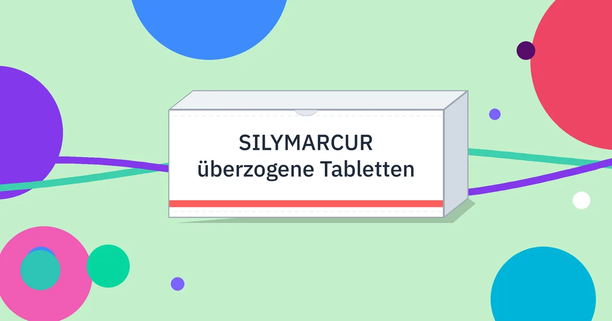 Symbolbild: Packung mit der Aufschrift SILYMARCUR überzogene Tabletten (PZN 09384284) – Verfügbarkeit und Bezug in Apotheken in Frankfurt am Main