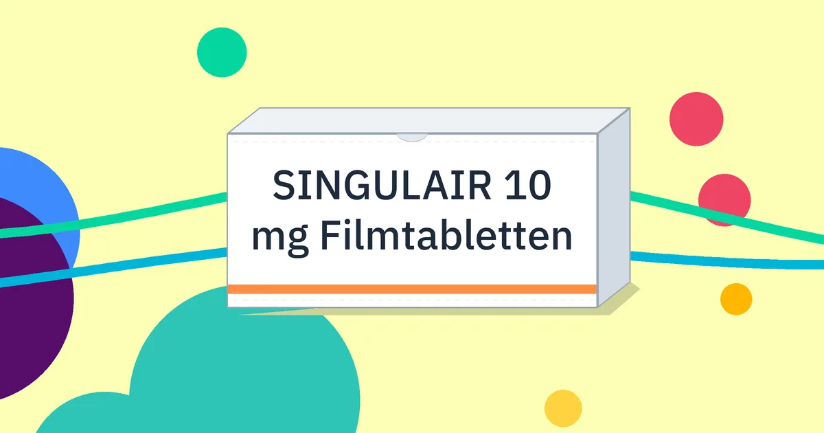 Symbolbild: Packung mit der Aufschrift SINGULAIR 10 mg Filmtabletten (PZN 16023196) – Verfügbarkeit und Bezug in Apotheken in Frankfurt am Main