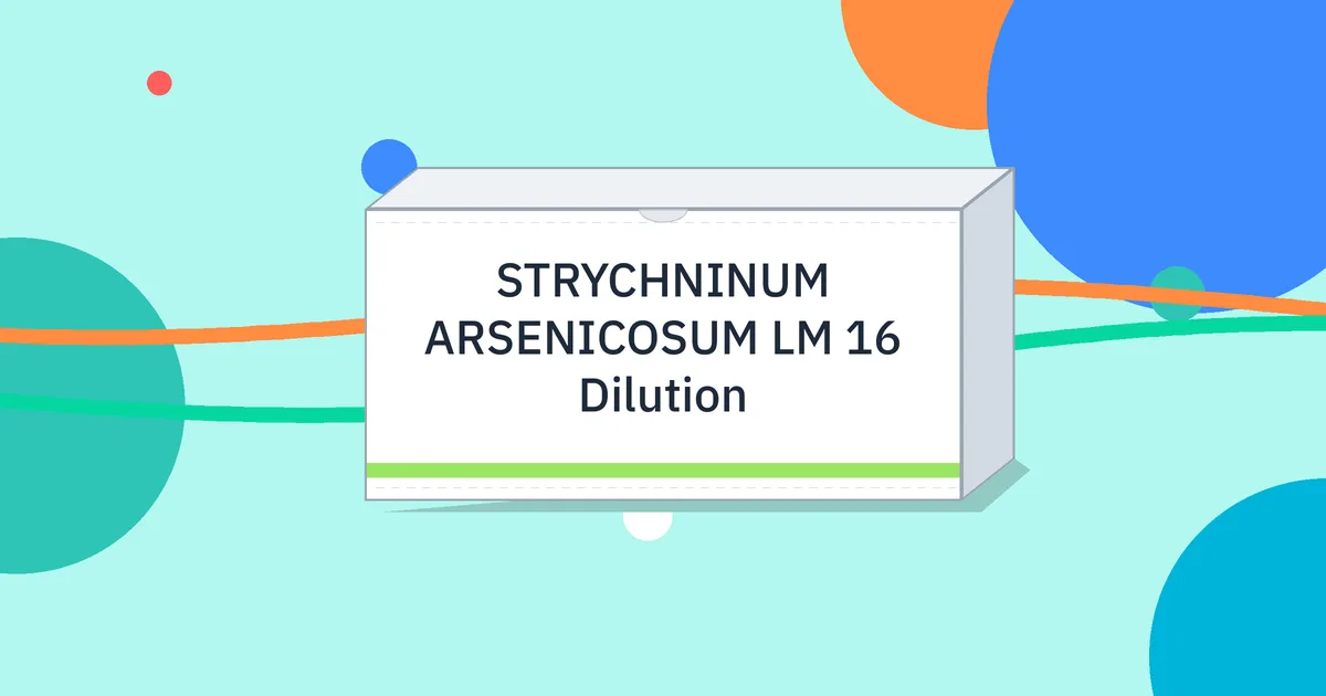 Symbolbild: Packung mit der Aufschrift STRYCHNINUM ARSENICOSUM LM 16 Dilution (PZN 13205838) – Verfügbarkeit und Bezug in Apotheken in Frankfurt am Main