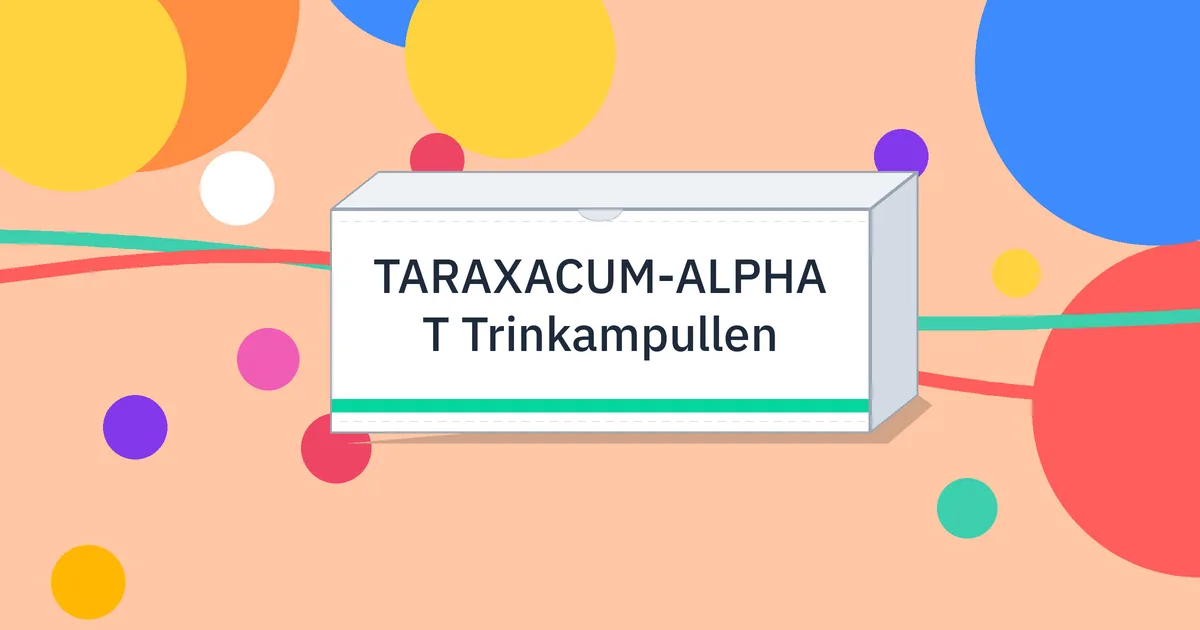 Symbolbild: Packung mit der Aufschrift TARAXACUM-ALPHA T Trinkampullen (PZN 10222285) – Verfügbarkeit und Bezug in Apotheken in Frankfurt am Main