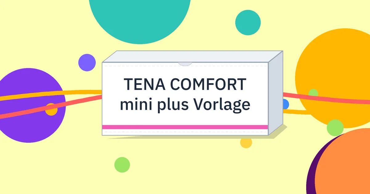 Symbolbild: Packung mit der Aufschrift TENA COMFORT mini plus Vorlage (PZN 00202169) – Verfügbarkeit und Bezug in Apotheken in Frankfurt am Main
