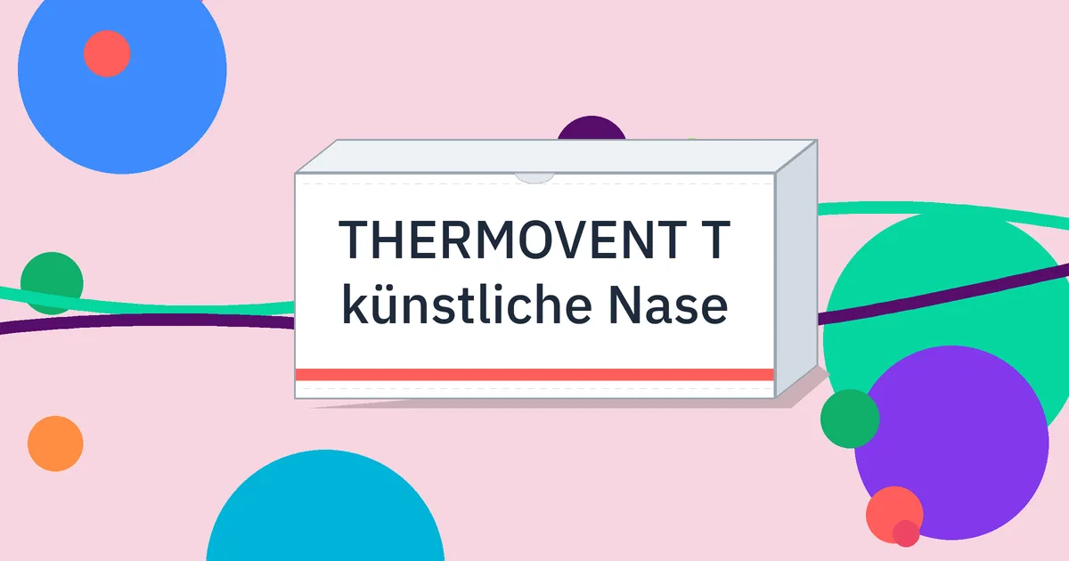 Symbolbild: Packung mit der Aufschrift THERMOVENT T künstliche Nase (PZN 02884919) – Verfügbarkeit und Bezug in Apotheken in Frankfurt am Main
