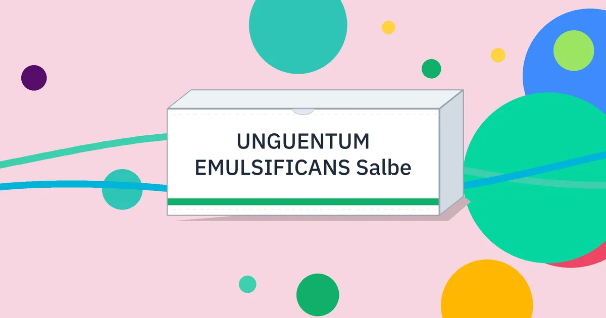 Symbolbild: Packung mit der Aufschrift UNGUENTUM EMULSIFICANS Salbe (PZN 18360101) – Verfügbarkeit und Bezug in Apotheken in Frankfurt am Main
