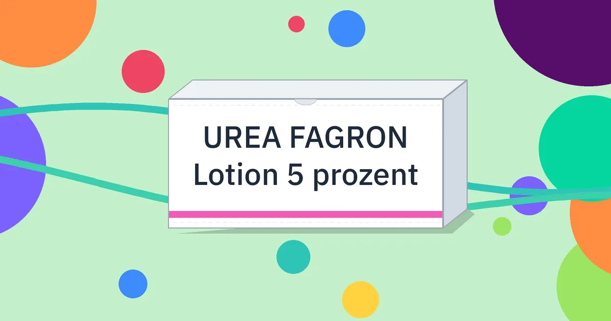 Symbolbild: Packung mit der Aufschrift UREA FAGRON Lotion 5 prozent (PZN 05461119) – Verfügbarkeit und Bezug in Apotheken in Frankfurt am Main