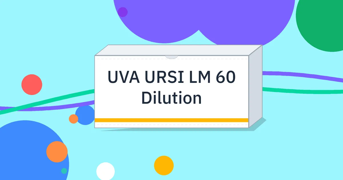 Symbolbild: Packung mit der Aufschrift UVA URSI LM 60 Dilution (PZN 13259461) – Verfügbarkeit und Bezug in Apotheken in Frankfurt am Main