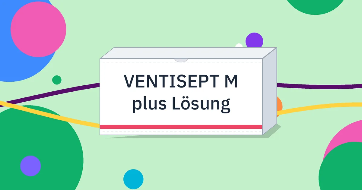 Symbolbild: Packung mit der Aufschrift VENTISEPT M plus Lösung (PZN 09424701) – Verfügbarkeit und Bezug in Apotheken in Frankfurt am Main