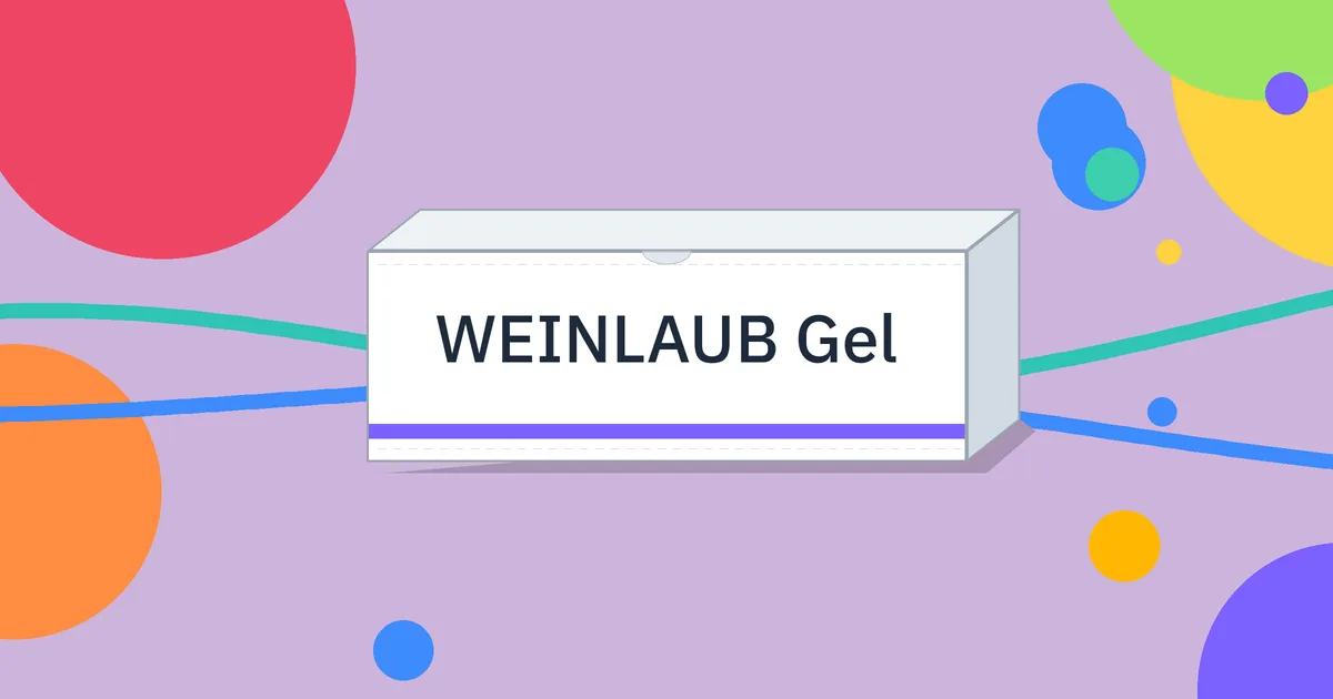 Symbolbild: Packung mit der Aufschrift WEINLAUB Gel (PZN 01718099) – Verfügbarkeit und Bezug in Apotheken in Frankfurt am Main