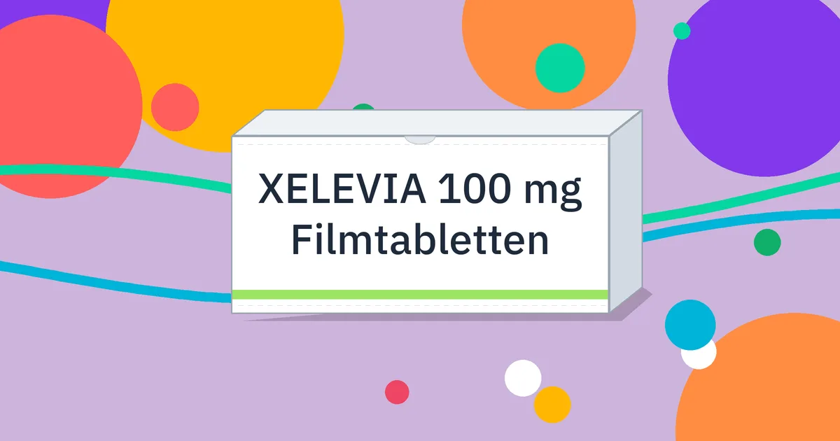 Symbolbild: Packung mit der Aufschrift XELEVIA 100 mg Filmtabletten (PZN 18457355) – Verfügbarkeit und Bezug in Apotheken in Frankfurt am Main
