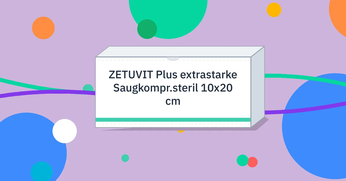 Symbolbild: Packung mit der Aufschrift ZETUVIT Plus extrastarke Saugkompr.steril 10x20 cm (PZN 18124547) – Verfügbarkeit und Bezug in Apotheken in Frankfurt am Main