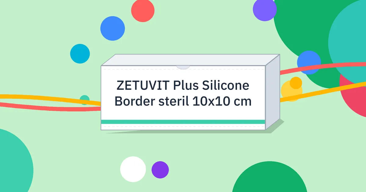 Symbolbild: Packung mit der Aufschrift ZETUVIT Plus Silicone Border steril 10x10 cm (PZN 19679810) – Verfügbarkeit und Bezug in Apotheken in Frankfurt am Main