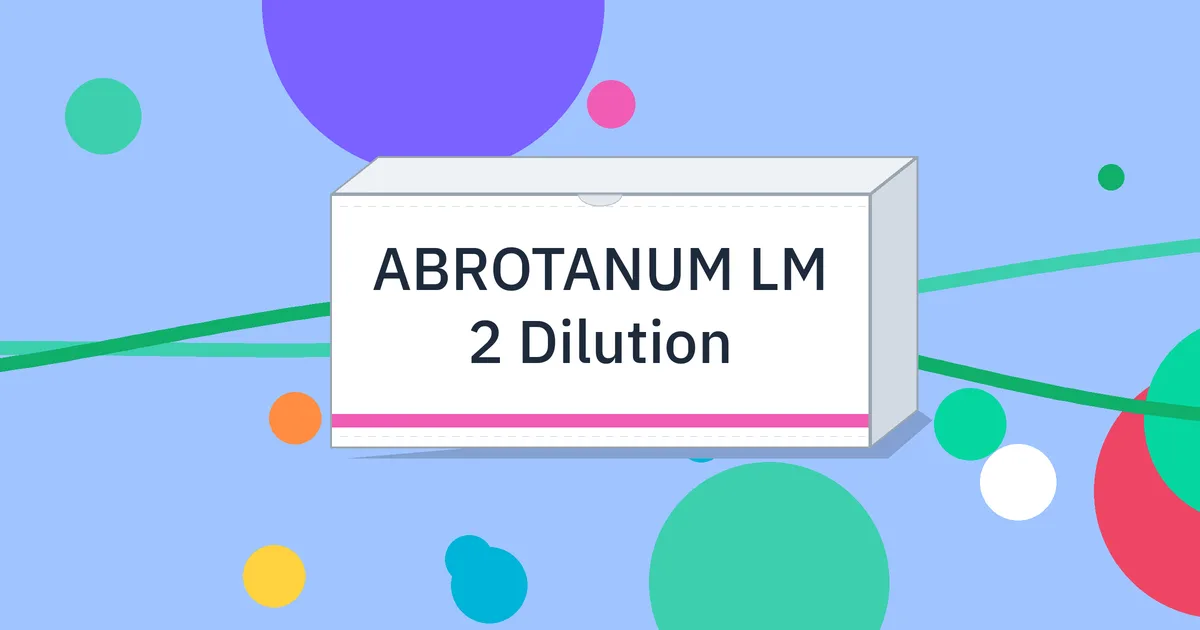 Symbolbild: Packung mit der Aufschrift ABROTANUM LM 2 Dilution (PZN 12750539) – Verfügbarkeit und Bezug in Apotheken in Frankfurt am Main