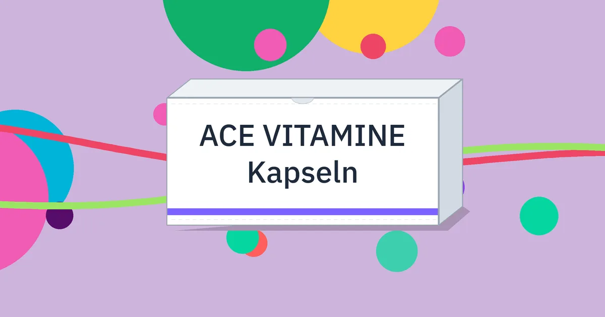 Symbolbild: Packung mit der Aufschrift ACE VITAMINE Kapseln (PZN 10107756) – Verfügbarkeit und Bezug in Apotheken in Frankfurt am Main