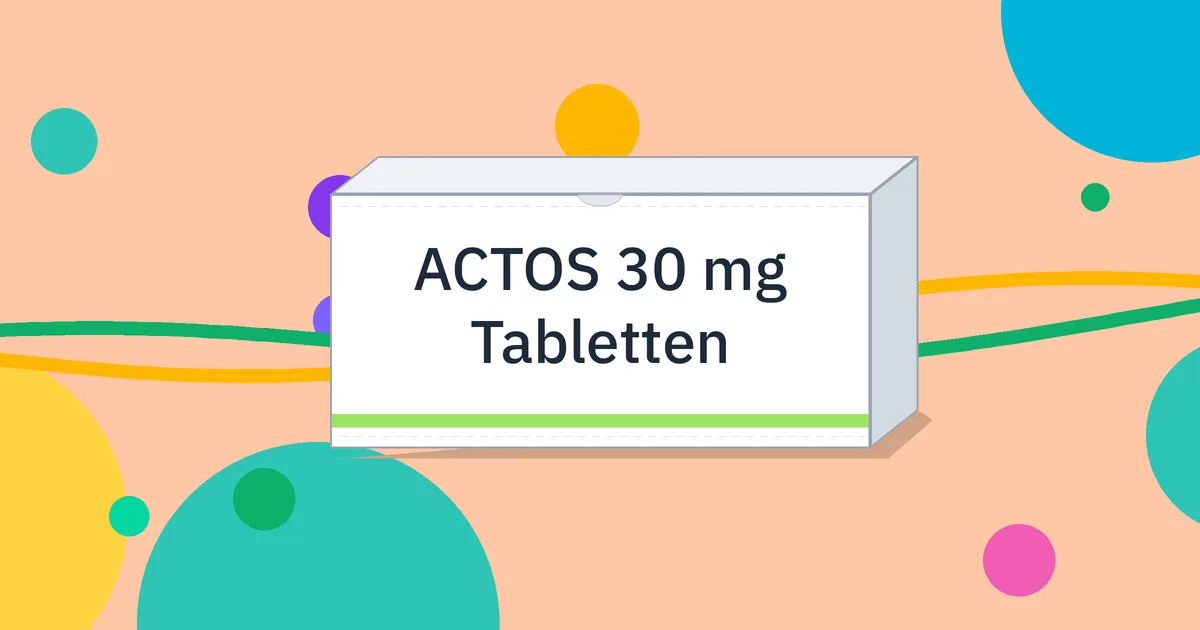 Symbolbild: Packung mit der Aufschrift ACTOS 30 mg Tabletten (PZN 06430724) – Verfügbarkeit und Bezug in Apotheken in Frankfurt am Main