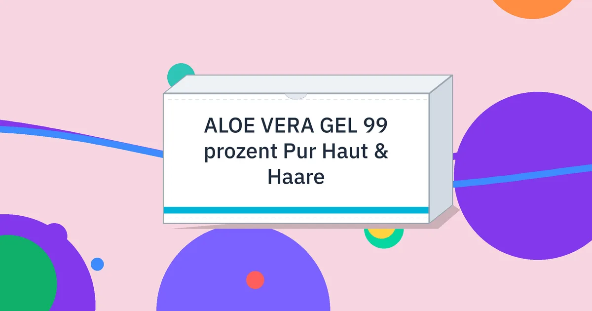 Symbolbild: Packung mit der Aufschrift ALOE VERA GEL 99 prozent Pur Haut & Haare (PZN 16573212) – Verfügbarkeit und Bezug in Apotheken in Frankfurt am Main