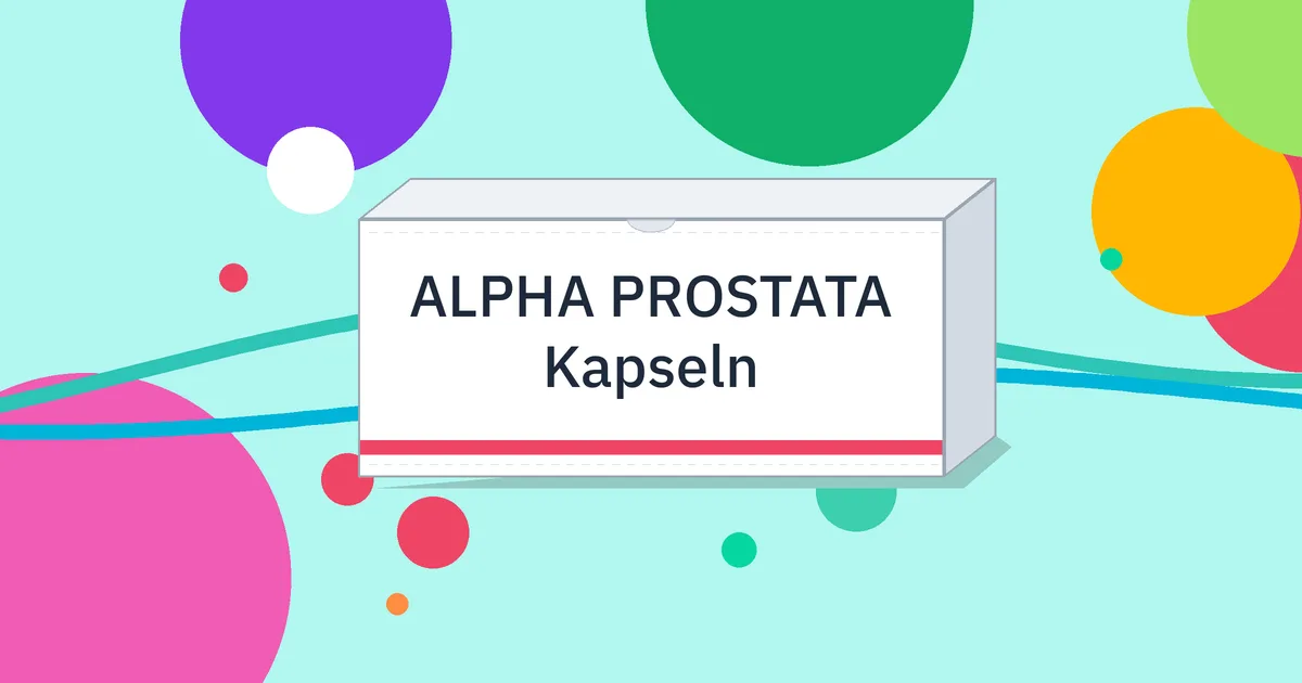Symbolbild: Packung mit der Aufschrift ALPHA PROSTATA Kapseln (PZN 14059379) – Verfügbarkeit und Bezug in Apotheken in Frankfurt am Main