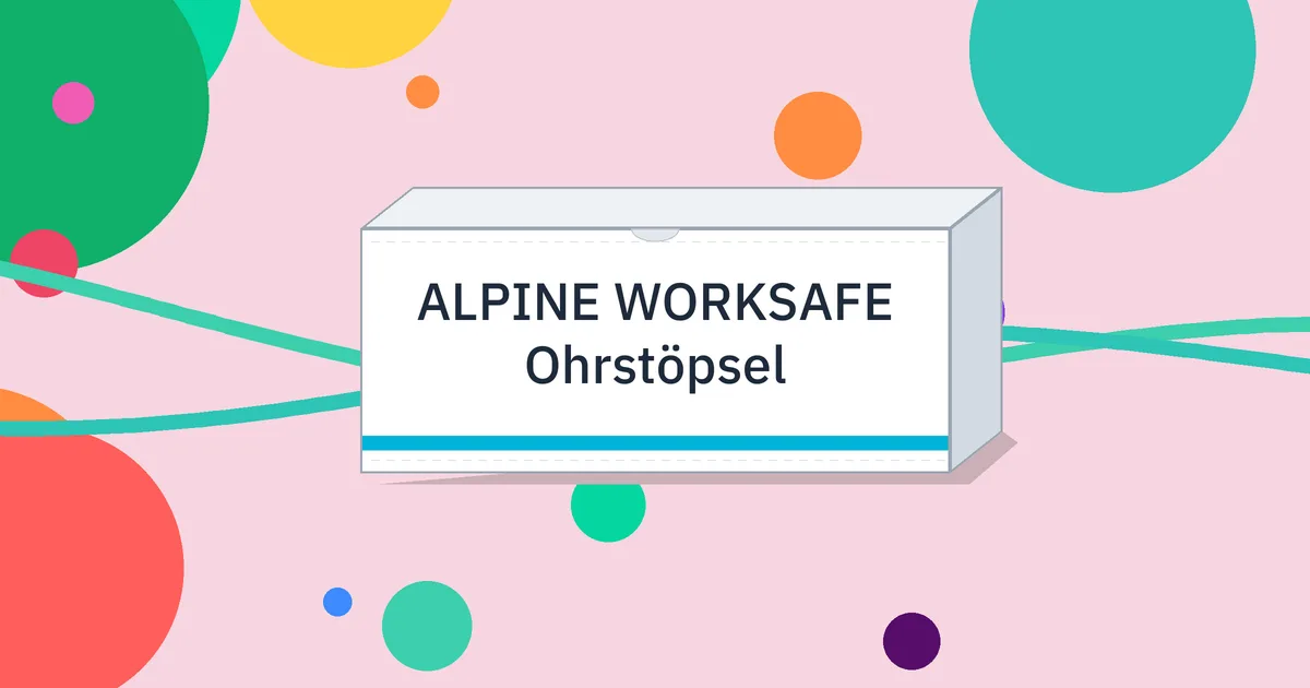 Symbolbild: Packung mit der Aufschrift ALPINE WORKSAFE Ohrstöpsel (PZN 10992540) – Verfügbarkeit und Bezug in Apotheken in Frankfurt am Main