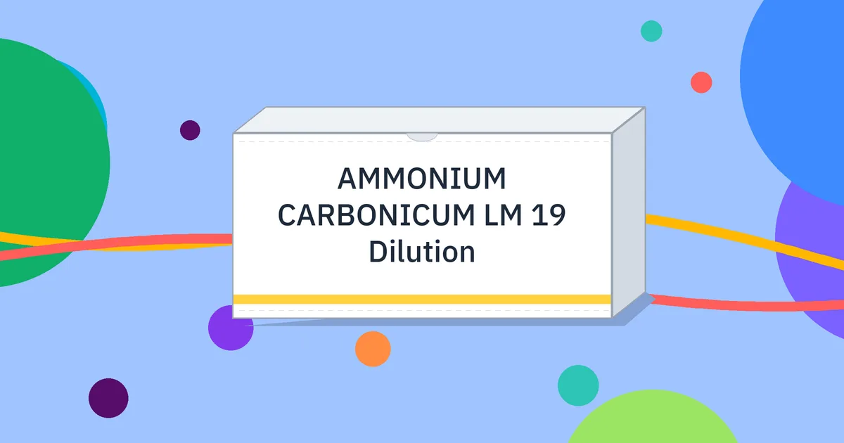 Symbolbild: Packung mit der Aufschrift AMMONIUM CARBONICUM LM 19 Dilution (PZN 12760704) – Verfügbarkeit und Bezug in Apotheken in Frankfurt am Main