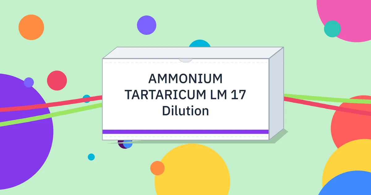 Symbolbild: Packung mit der Aufschrift AMMONIUM TARTARICUM LM 17 Dilution (PZN 12761572) – Verfügbarkeit und Bezug in Apotheken in Frankfurt am Main