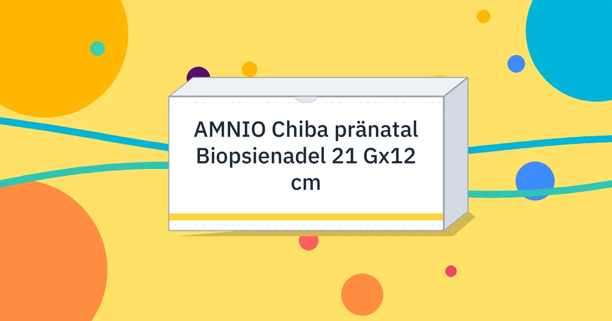 Symbolbild: Packung mit der Aufschrift AMNIO Chiba pränatal Biopsienadel 21 Gx12 cm (PZN 16921386) – Verfügbarkeit und Bezug in Apotheken in Frankfurt am Main