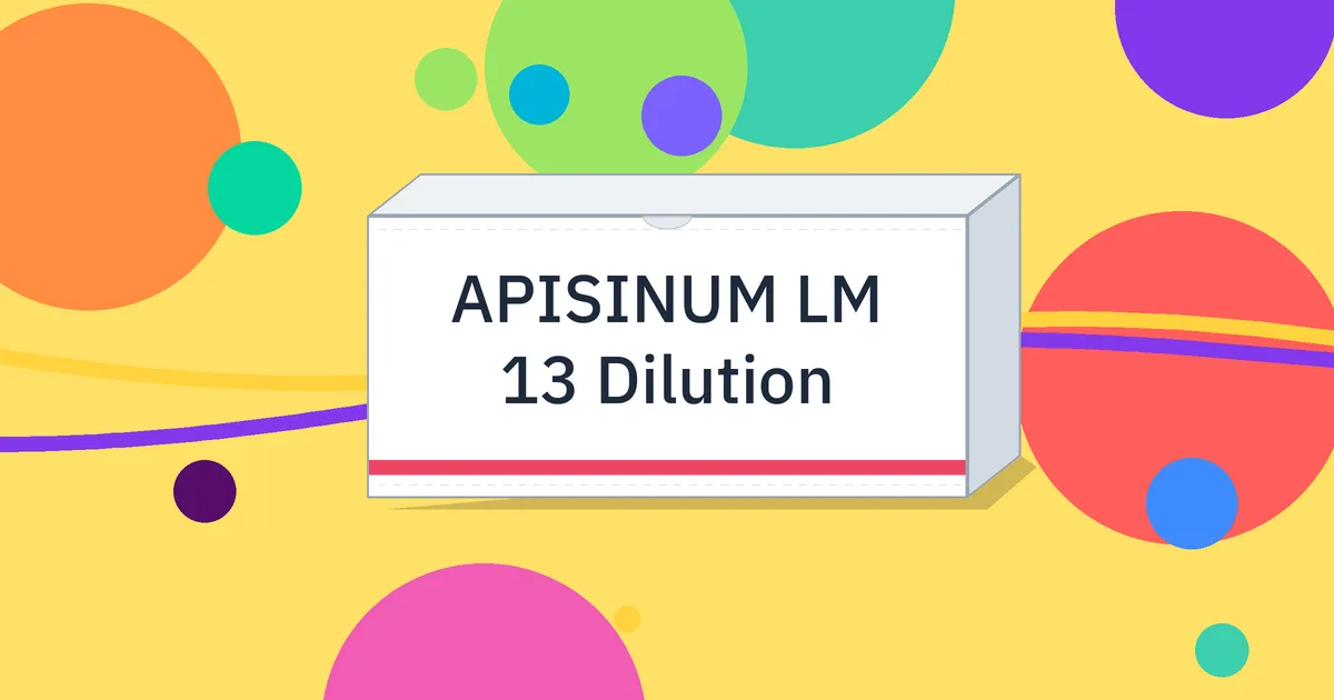 Symbolbild: Packung mit der Aufschrift APISINUM LM 13 Dilution (PZN 12456768) – Verfügbarkeit und Bezug in Apotheken in Frankfurt am Main